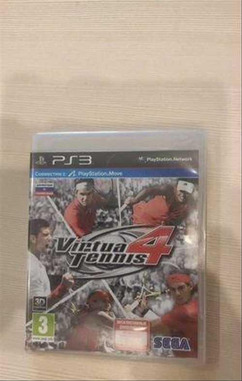 Игра для приставки PS3 virtual tennis 4