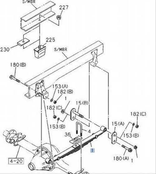 Рессора задняя (с подрессорником) Isuzu NQR90