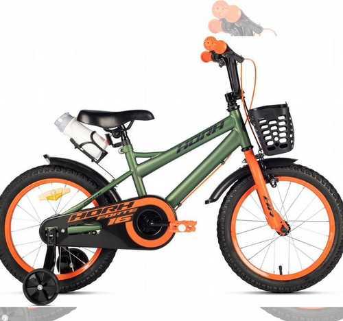 Велосипед horh forte 16" (2024) Green-Orange Sta324