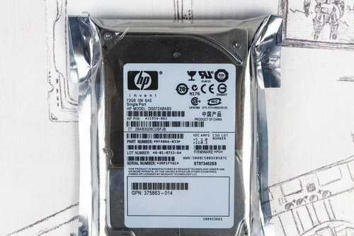 2.5" жесткий диск SAS HP 431954-002 72Gb