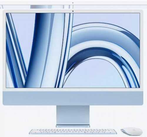 Моноблок Apple iMac 24 M3/8Gb/10GPU/256Gb синий (m