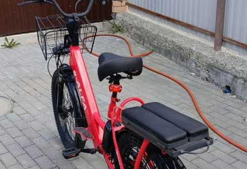 Электровелосипед Green City E-Alfa Fat красный