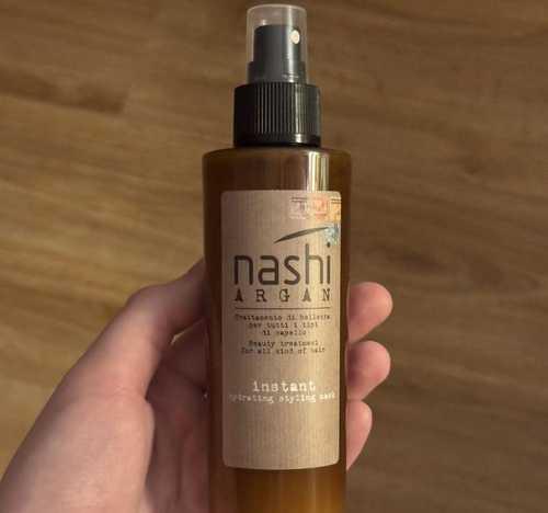 Nashi argan несмываемая маска спрей термозащита