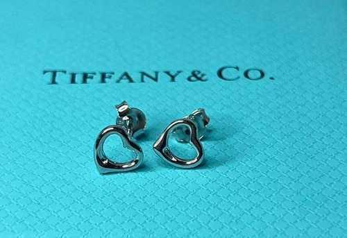 Серьги Tiffany сердце