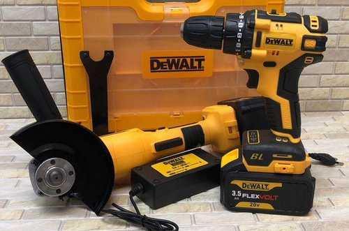 Аккумуляторная болгарка, шуруповерт Dewalt 2в1