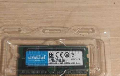 Оперативная ram ддр3 crucial 8гб