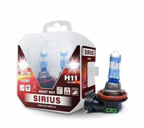 Лампа галогенная AVS sirius night WAY H11.12V.55W