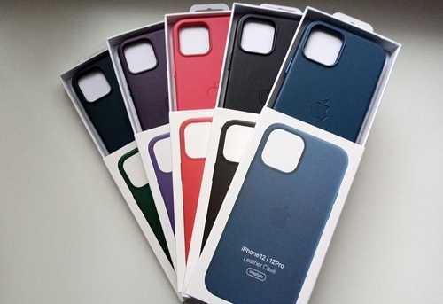MagSafe чехол на iPhone Leather Case