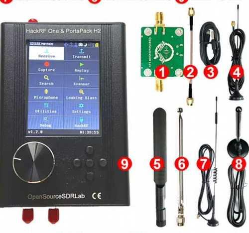 HackRF Portapack H2 Mayhem 1 мгц - 6 ггц SDR