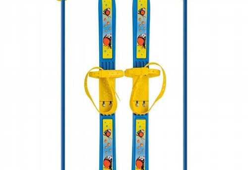 Лыжи детские пластиковые "Олимпик-Спорт" 66 см с п