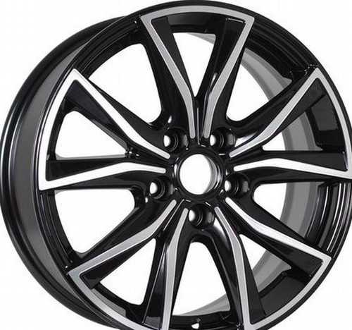 KDW KD1722 : 7x17 5*114.3 Et:45 Dia:67.1 Black Front Polished