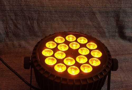 Led par 18x18 6 цветов 4 шт