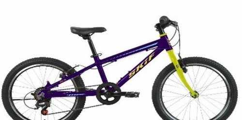 Велосипед skif rise 20 фиолетовый/желтый