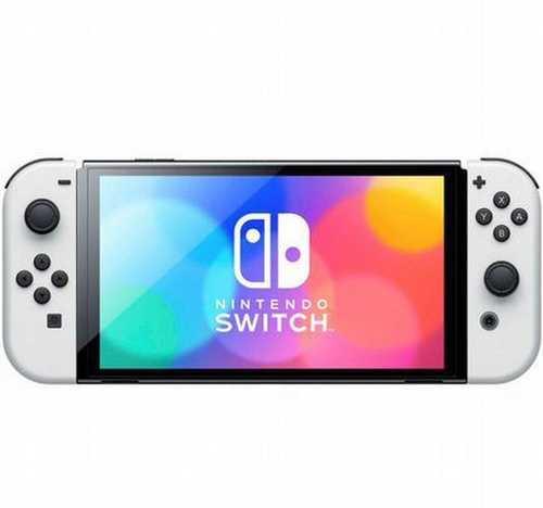 Nintendo switch oled с играми и картой памяти