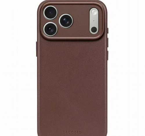 Чехол Leather Backcover iPhone 17 Pro шоколад