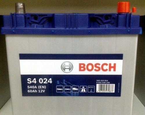 Аккумуляторы 60 Bosch Asia. Toyota/Nissan/Mazda