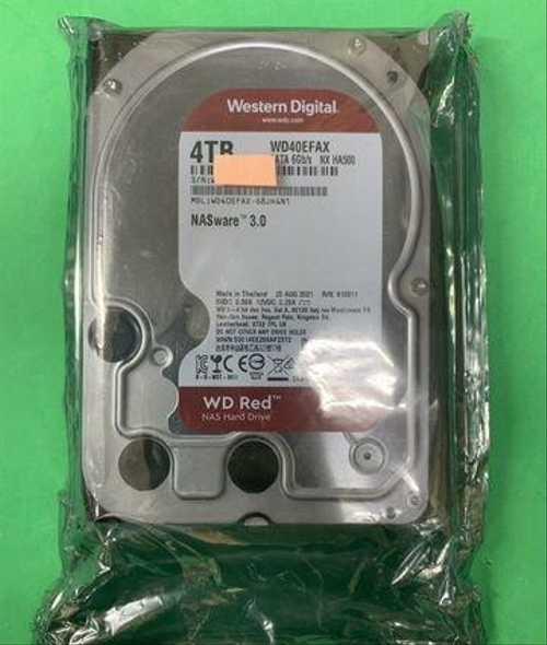 Western Digital Red 4TB WD40efax, NEW нал/безнал