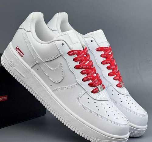 Кроссовки Nike Air Force 1 Supreme Белые