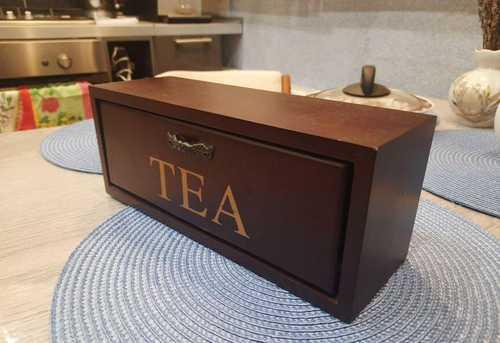 Органайзер для чайных пакетиков из дерева