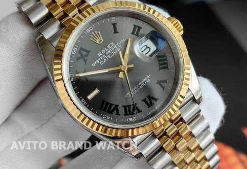 Часы женские Rolex wimbledon 36 золото сталь новые