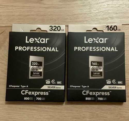 Карта памяти Lexar Cfexpress Type A 160/320 silver