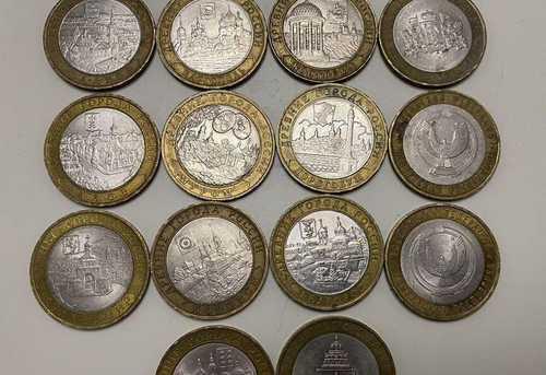Юбилейные монеты России 10 рублей биметалл