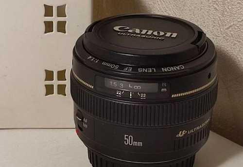 Объектив Canon 50mm 1 4 usm