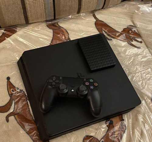 Игровая Приставка Sony PS4 Slim (1TB) + DualShock4