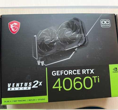 Видеокарта rtx 4060ti msi ventus 2x oc Гарантия