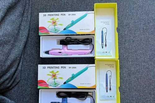 3d ручка myriwell новая синяя и розовая PLA