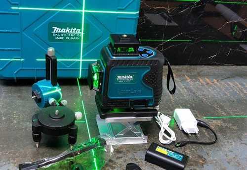 Лазерный уровень makita 4d нивелир 16 линий