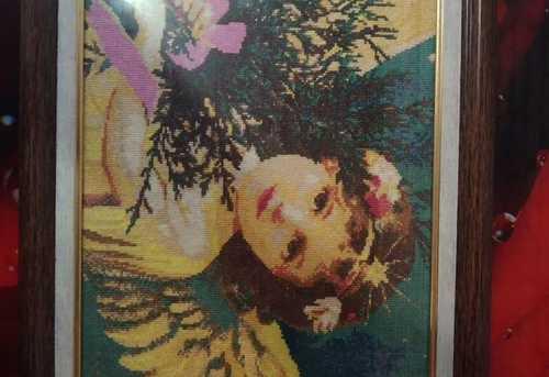 Картина вышивка крестом "Ангелочек"