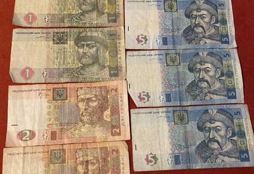 Банкноты украинские гривны
