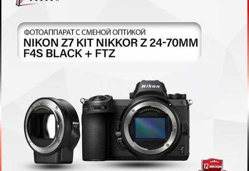 Nikon Z7 Kit Nikkon Z 24-70mm f/4S Black + FTZ