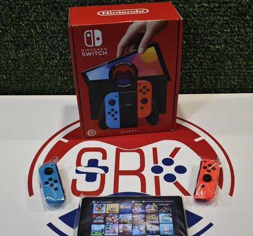 Новая Nintendo switch Oled,шитая,320/550гб. игры