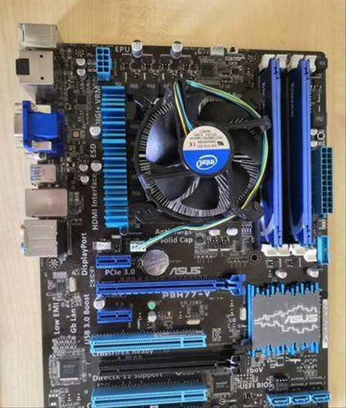 I7 3770k + asus P8H77-V + 8GB DDR3