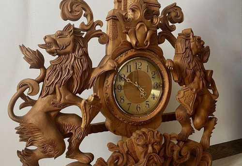 Часы деревянные ручной работы