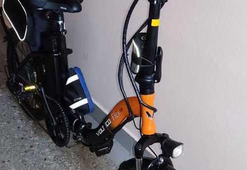 Электровелосипед Volteco Flex UP черно-оранжевый