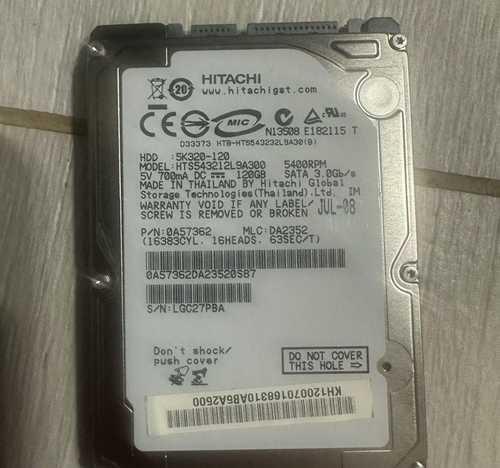 Жесткий диск 2.5 100 gb