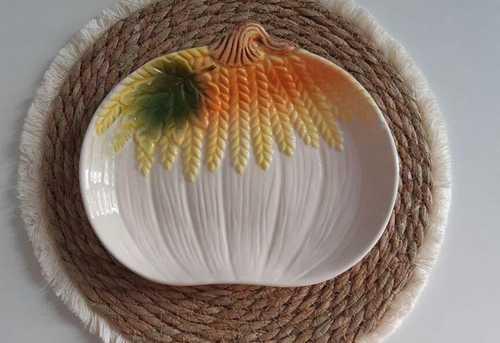 Тыква шкатулка тарелка керамика декор