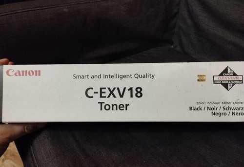Тонер Canon C-EXV18 оригинальный (черный)