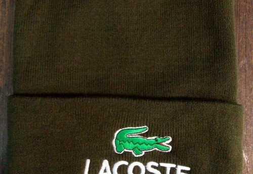 Lacoste шапка зимняя новая Магазин
