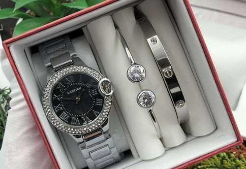 Женский набор с часами Cartier