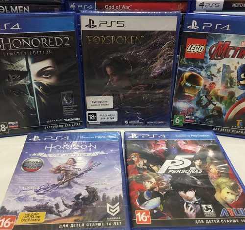 PS4 Dishonored/ Personа/ Lego/ Forspoken/ Horizon