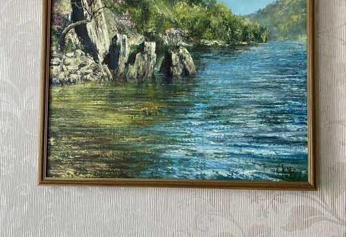 Картина Телецкое озеро.Маральник.Цветение
