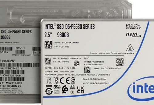 SSD Intel D5-P5530 (960 Гб, 2.5", U.2, Gen4 x4