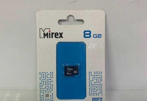 Карта пямяти MicroSD 8Gb Mirex Class4 без адаптера