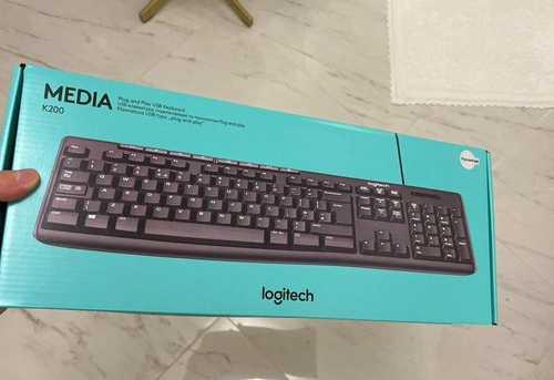 Проводная клавиатура logitech