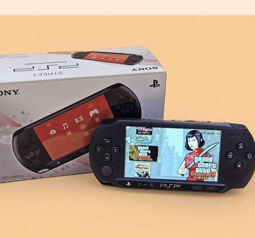 Sony PSP Street (E-1008), 500 игр, 128 Gb, комплек