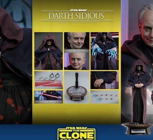 Dart sidious hot toys 1/6